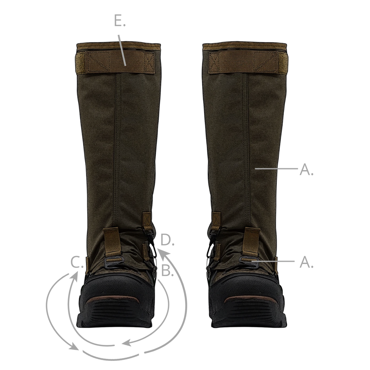 Nylon Leg Gaiters | Durable Protection – T & K Hunting Gear
